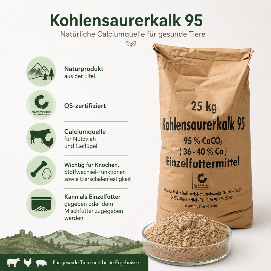 Müllerkalk Kohlensaurer Kalk 95